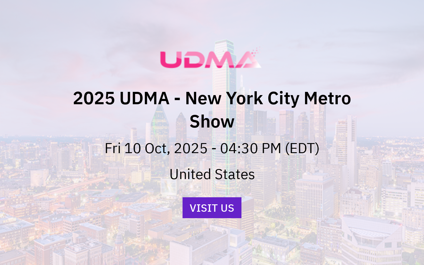 2025 UDMA - New York City Metro Show